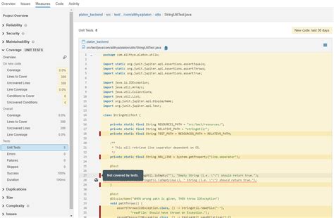 java setting up properly sonarqube s for code coverage