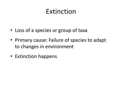 Ppt Extinction Powerpoint Presentation Free Download Id 4648057
