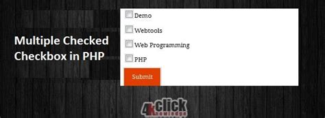 get values of checked multiple checkbox in php php tutorial php