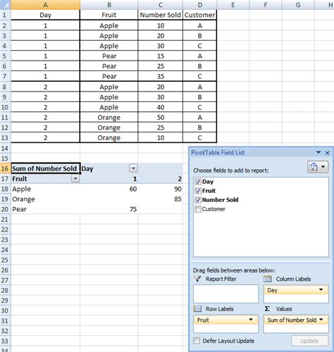 worksheet function summing multiple rows on excel