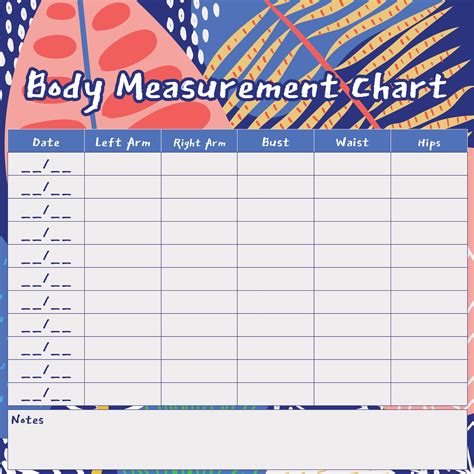 7 Best Printable Measurement Chart Weight Loss Printablee Com Labb By Ag