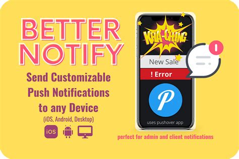 how to send push notifications to clients and admins in manychat with