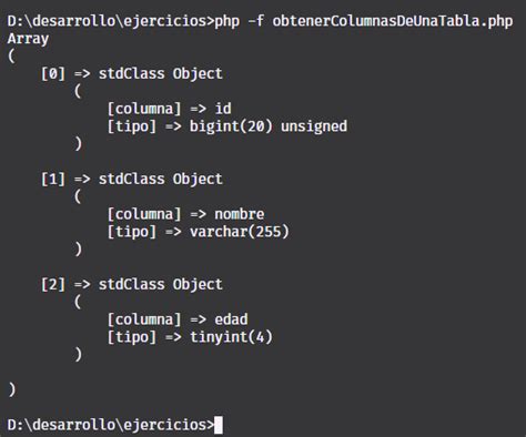 obtener columnas de una tabla de mysql con php parzibyte s blog