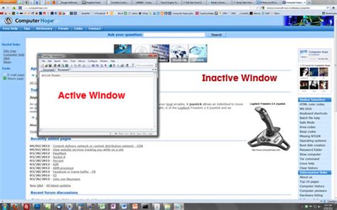 what is an active window