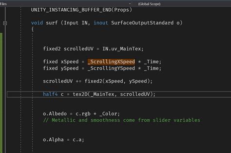 how to detect syntax error in unity shader scripting game development