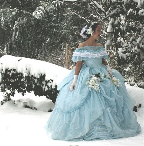 Custom Civil War Era Victorian 1860s 19th Century Ball Gown By