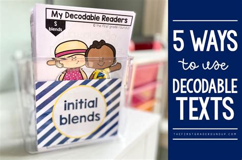 5 Ways To Use Decodable Texts In The Classroom Firstgraderoundup