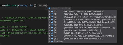 javascript some results are null when passing dictionary from js to