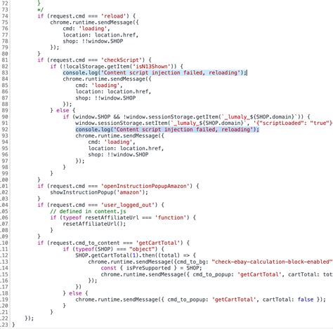 javascript why does react log to chrome console content script