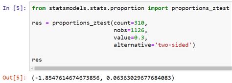 classical inference for proportions training systems using python