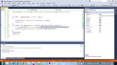 autocad exception reading location in c stack overflow