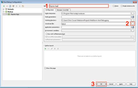 developing node js with webstorm
