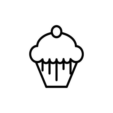 Cupcake Icon Design Vector 34536936 Vector Art At Vecteezy