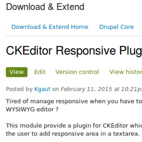 module drupal 7 ckeditor responsive plugin kgaut
