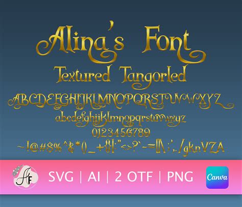 Royal Golden Hair Script Princess Bundle Font Magical Fairy Tale