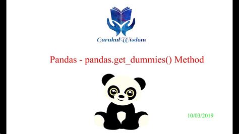 28 pandas pandas get dummies method youtube
