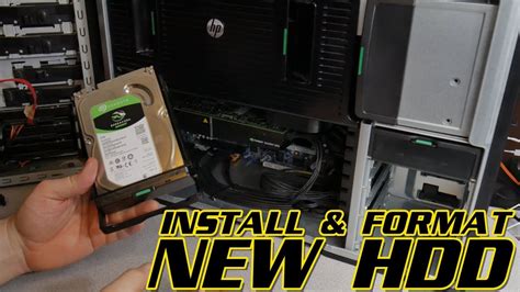 How To Install And Format A New Hard Drive Windows Youtube