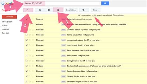 how to delete all messages from gmail even 10 000 at once