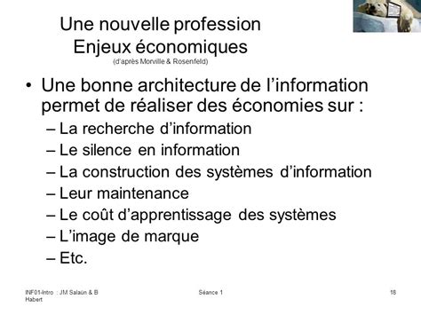 Inf01 Introduction à Larchitecture De Linformation Séance 1 Benoit