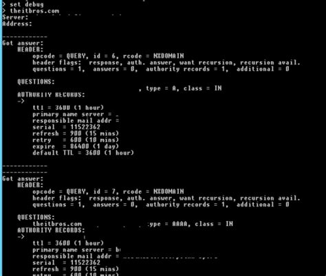 using nslookup in windows to list dns servers and records theitbros