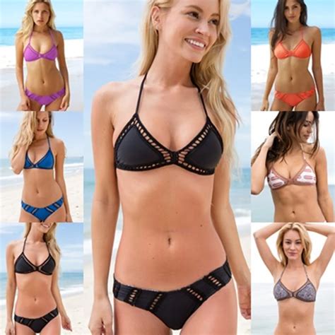 3 Set Lot 2017 New European Style Sexy Swimsuit Split Hollow Bikini