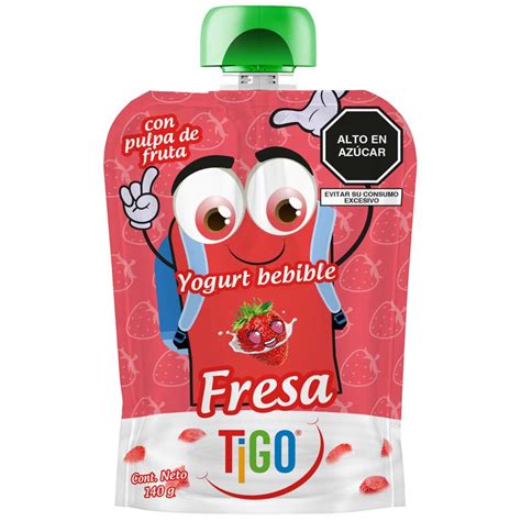 Yogurt Bebible Tigo Fresa Doypack 140g Vivanda