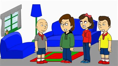 Classic Caillou Gets Grounded For Nothing Youtube