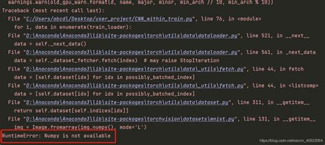[solved] runtimeerror numpy is not available associated torch or