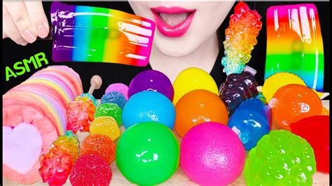 Asmr Rainbow Jelly Pop Rainbow Tiktok Jello Rainbow Cotton Candy 무지개