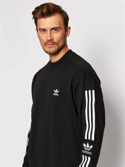 Adidas Bluză Adicolor Classics Lock Up Trefoil H41315 Negru Loose Fit
