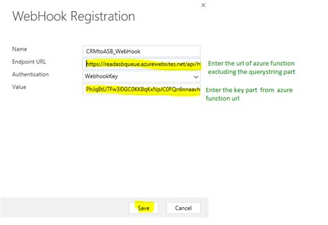 passing data from dynamics 365 to azure service bus queue