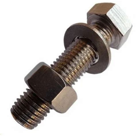 mild steel hexagonal nut and bolt with washer at rs 60 kilogram mild