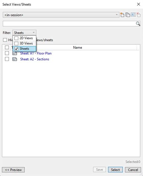 revit crashes when navigating in selected views sheets pdf export dialog