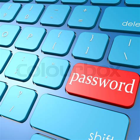 password keyboard stock image colourbox
