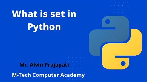 what is set in python syntax to create set in python youtube