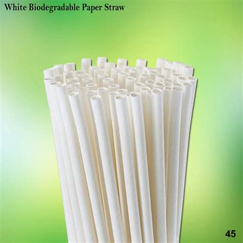 White Biodegradable Paper Wrapped Straw Packet Box Size 10mm At Rs