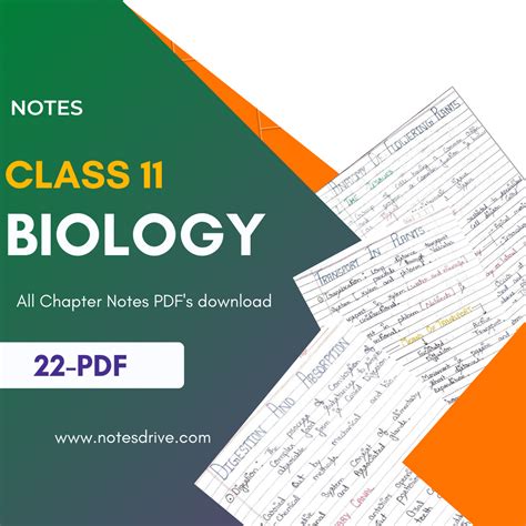 Class 11 Biology All Chapters Handwritten Notes Pdf Download 2023