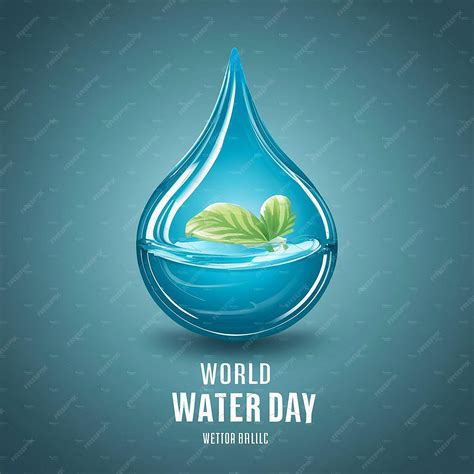 Premium Vector World Water Day Vector Background