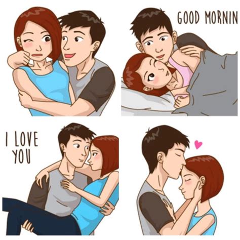 Romatic Couple In Love Sticker Telegram Stickers Romantic Couples