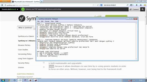 tutorial dasar symfony2 1 mengenal framework symfony 2 youtube