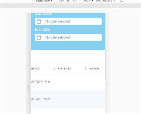 bootstrap table border after vertical scroll not appearing