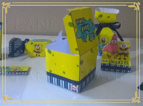 10 Caixa Cubo Bob Esponja Elo7 Produtos Especiais