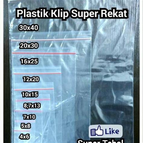 Jual Plastik Klip 20x30 Plastic Clip 20 X 30 Cm Ziplock Pouch Tas