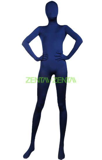 Navy Full Body Suit Full Body Spandex Lycra Unisex Zentai Suit