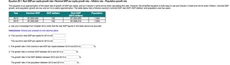 How To Calculate Nominal Gdp From A Table All We Have To Do Is