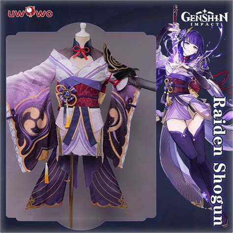 【in Stock】uwowo Game Genshin Impact Inazuma Baal Raiden Shogun Cosplay