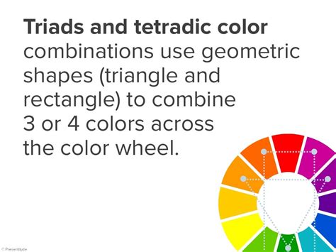 Triad And Tetradic Color Combinations