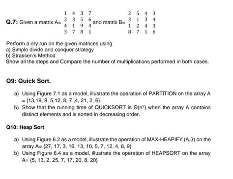 solved part 1 q 1 solve the following recurrence relations