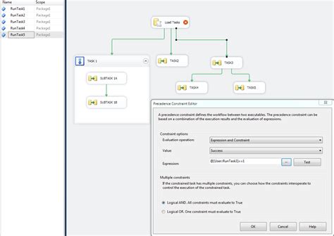 ssis how to make the control flow continue before the current step is