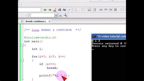 bangla c programming tutorial 34 loop break and continue youtube